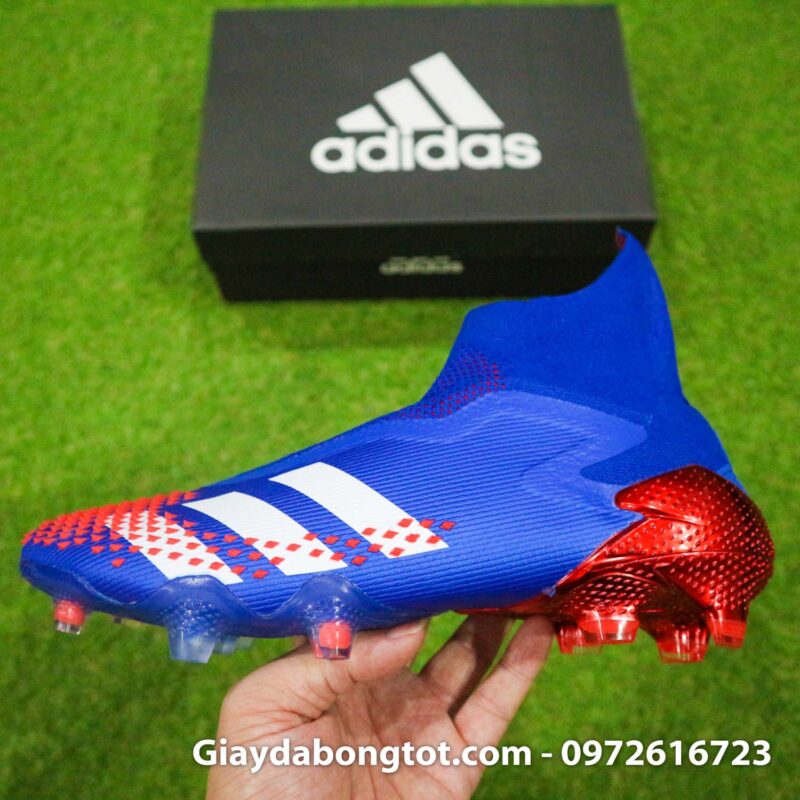 Adidas Predator 20+ FG xanh dương | Không dây, đinh cao