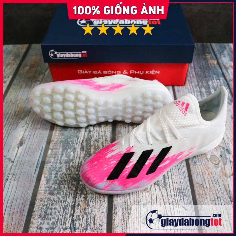 Adidas X19.1 TF trắng hồng | Bản mới, màu EURO 2020