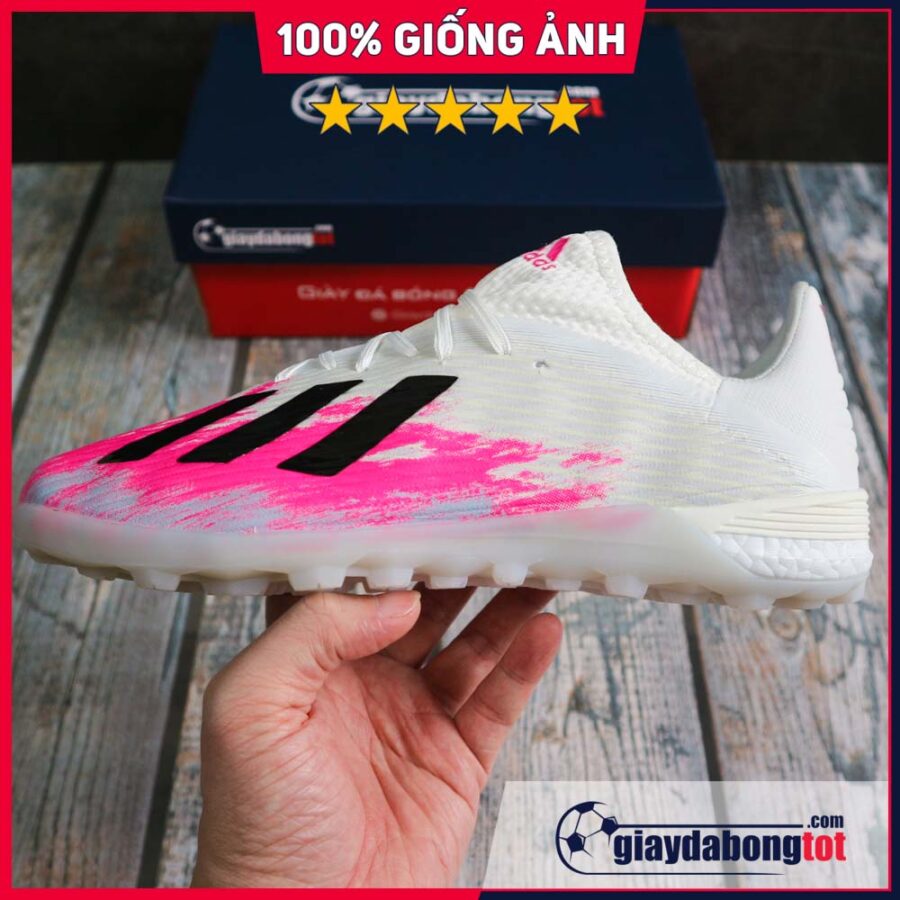 Adidas X19.1 TF trắng hồng | Bản mới, màu EURO 2020