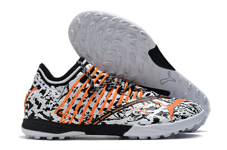 Giày bóng đá Puma Future Z 1.3 TF trắng đen vạch cam