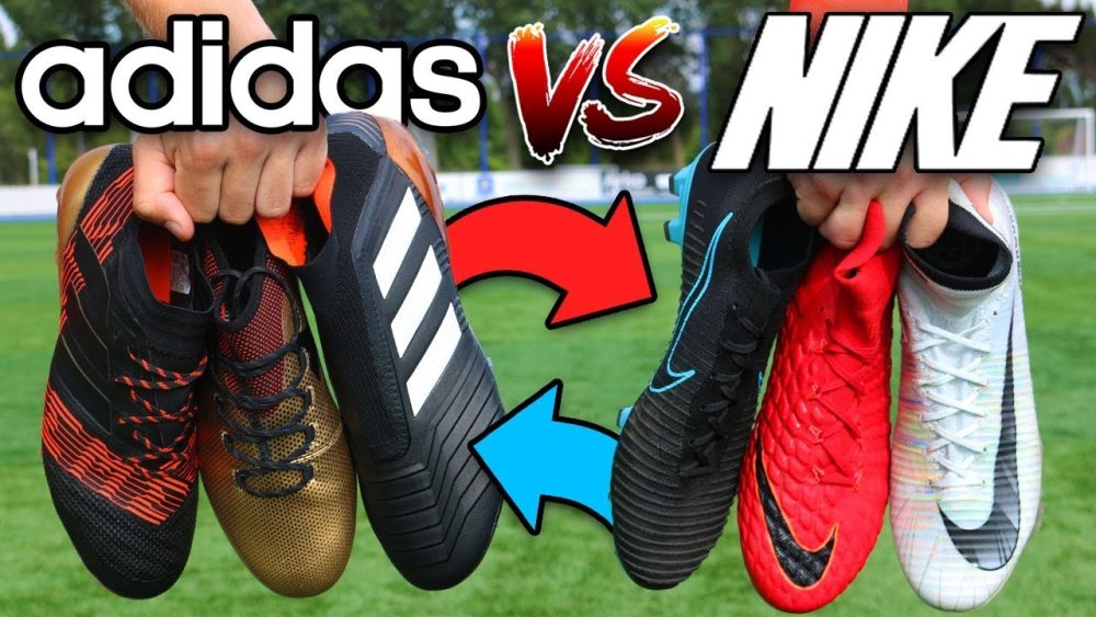 Nên chọn mua giày đá bóng Nike hay Adidas?