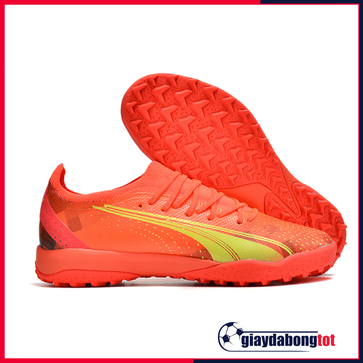 Giày bóng đá Puma Ultra Ultimate TF Đỏ vạch vàng